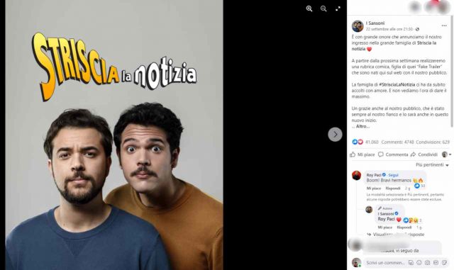 Chi sono I Sansoni? La coppia di Youtuber sbarca a Striscia la Notizia